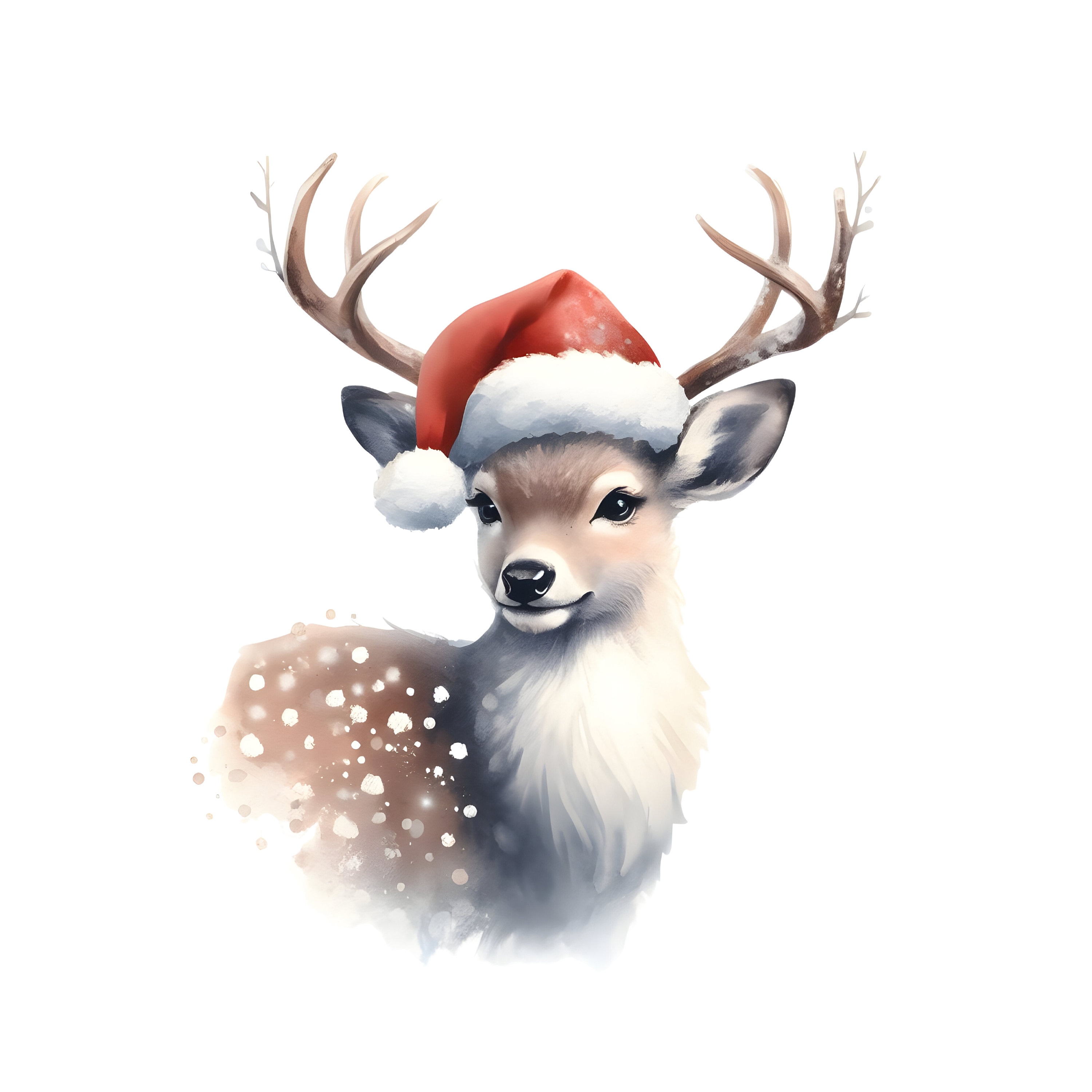 Reindeer Face SVG, Cute Reindeer SVG, Reindeer PNG, Reindeer Clipart ...