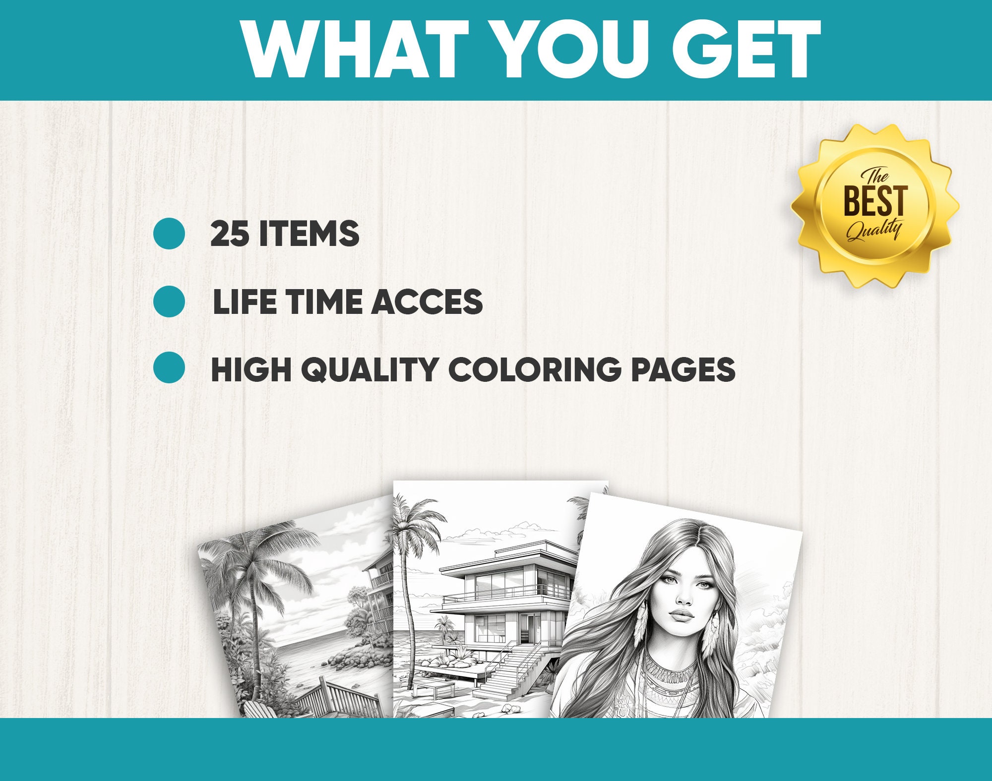 25 Items, Create Your Own Bundle Coloring Pages, Bundle Adults Coloring Book, Bundle Grayscale ...