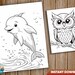 25 Adorable Animals Safari Coloring Pages for Kids Instant - Etsy