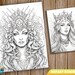 30 Queen Coloring Pages Printable Adult Coloring Pages - Etsy