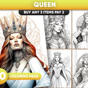 30 Queen Coloring Pages | Printable Adult Coloring Pages | Download ...