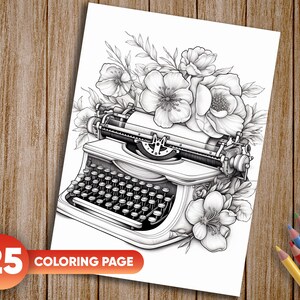 25 Retro Vintage Objects Coloring Page, Adults & Kids- Instant Download ...