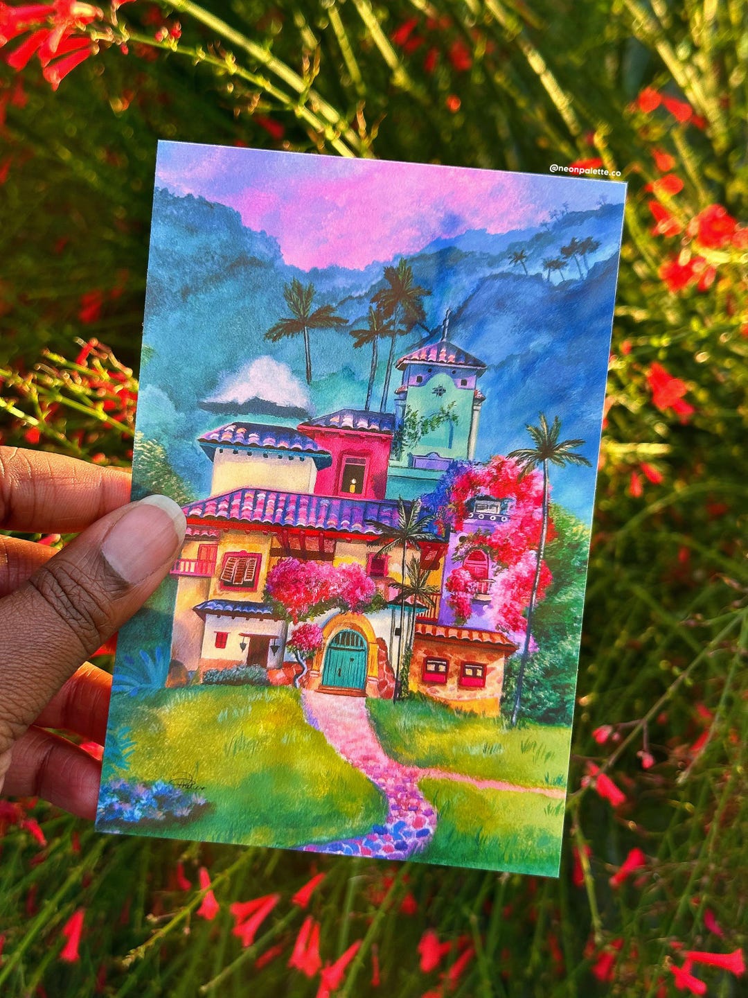 Neonpaletteco Disney Encanto Movie La Casa Madrigal Casita Art Prints ...