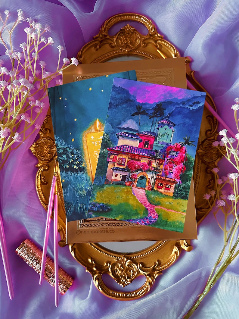 Neonpaletteco Disney Encanto Movie La Casa Madrigal Casita Art Prints ...