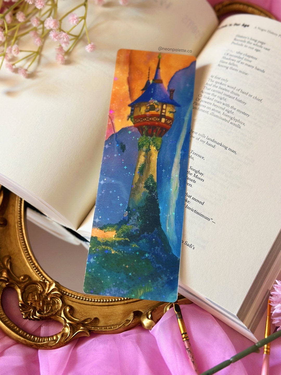 Holographic Disney Tangled Rapunzel Laminated Bookmarks | Rapunzel ...