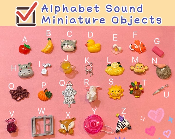 Montessori Language Objects ABC Miniatures Trinkets - Alphabet Letter ...