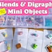 Blends Digraphs Double Letter Phonics Set Montessori Miniature Objects ...