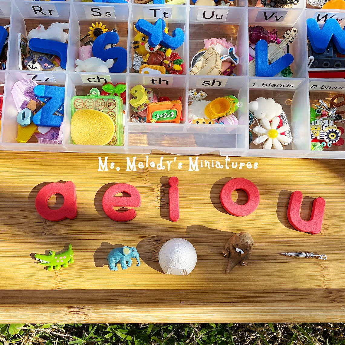 Alphabet Phonics Kit Digraphs Blends Montessori Miniature Objects ...
