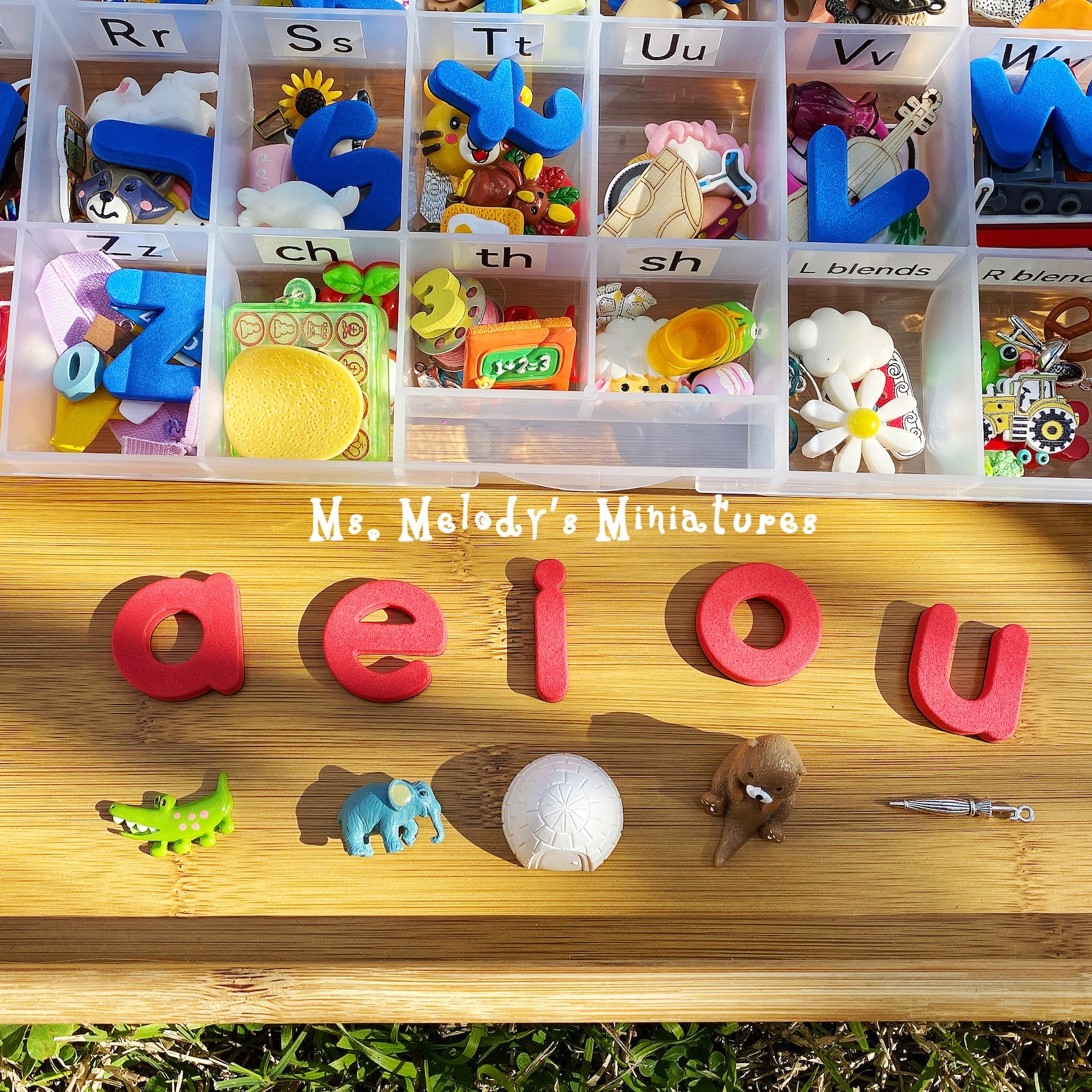 Alphabet Phonics Kit Digraphs Blends Montessori Miniature Objects ...