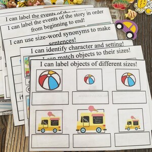 Small Medium Large Objects, Size Sorting Matching Classification Game ...