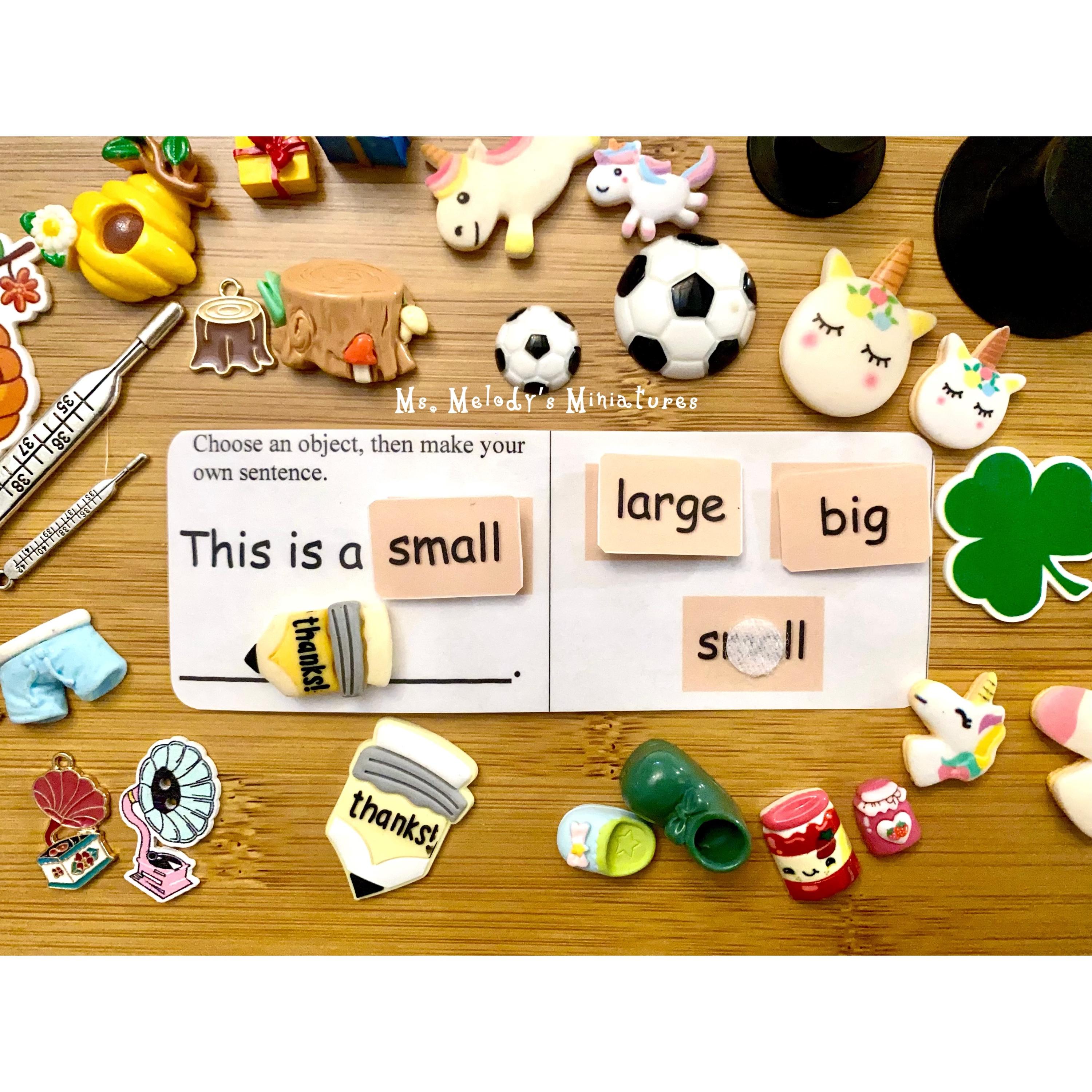 Big and Small, Large and Small Size Sorting Mini Objects, Size ...