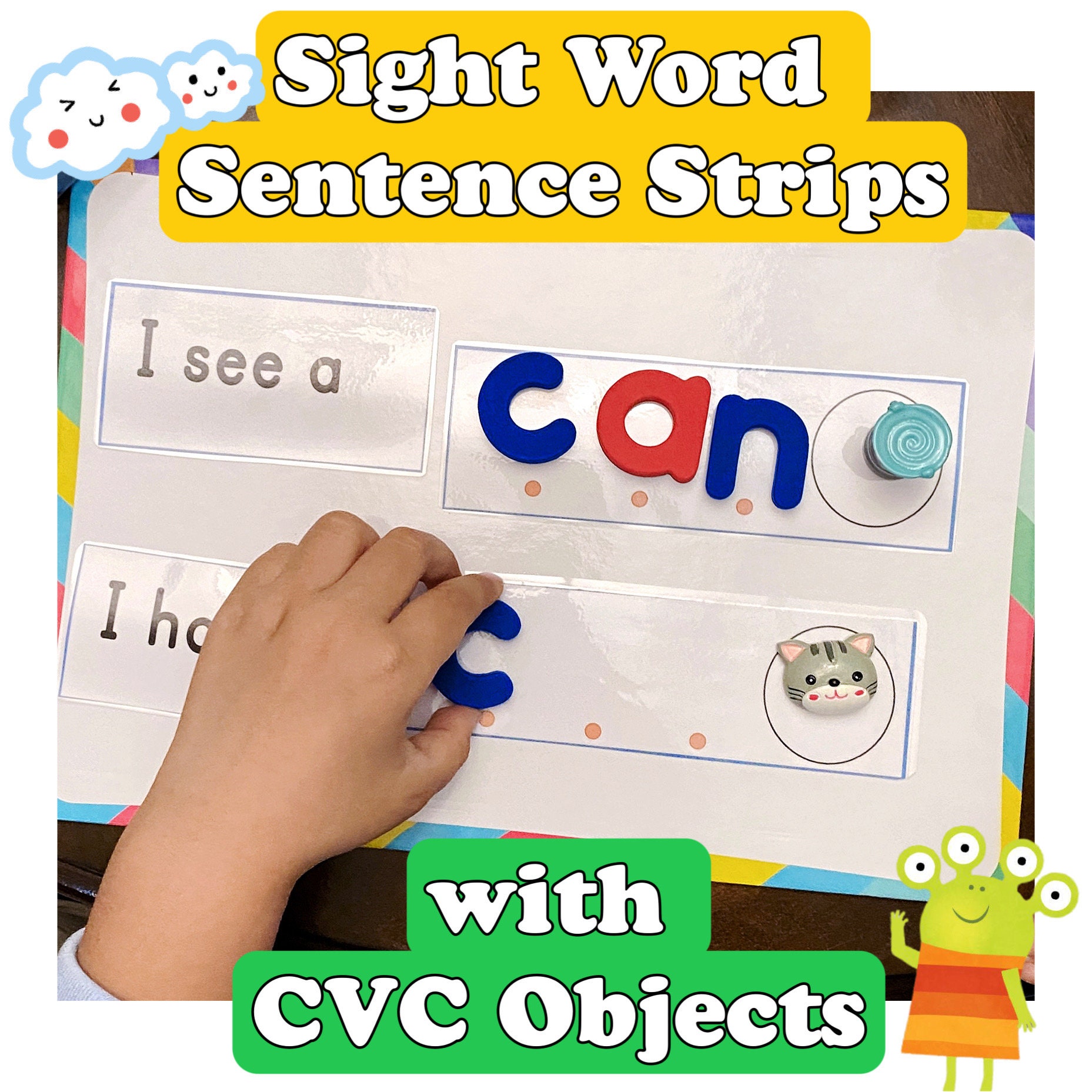 Sight Word Sentence Mastery, Read Build Find, CVC Short Vowels Cvce ...