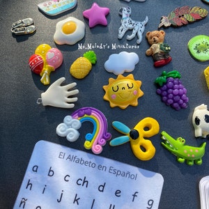 Spanish Alphabet, Alfabeto Español Mini Objects, Spanish ABC Montessori ...