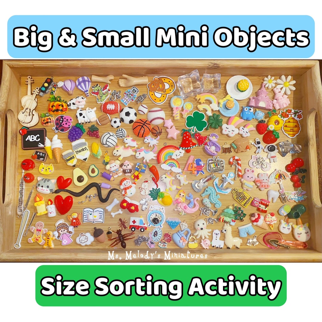 Big and Small, Large and Small Size Sorting Mini Objects, Size ...