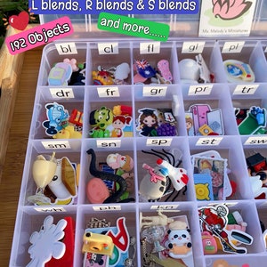 Blends Digraphs Double Letter Phonics Set Montessori Miniature Objects ...
