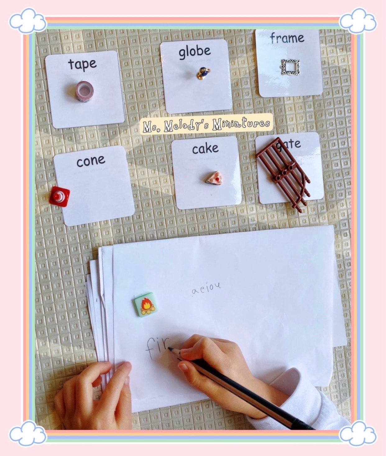Silent E Magic E Long Vowel Sounds Miniature Objects Writing Reading ...