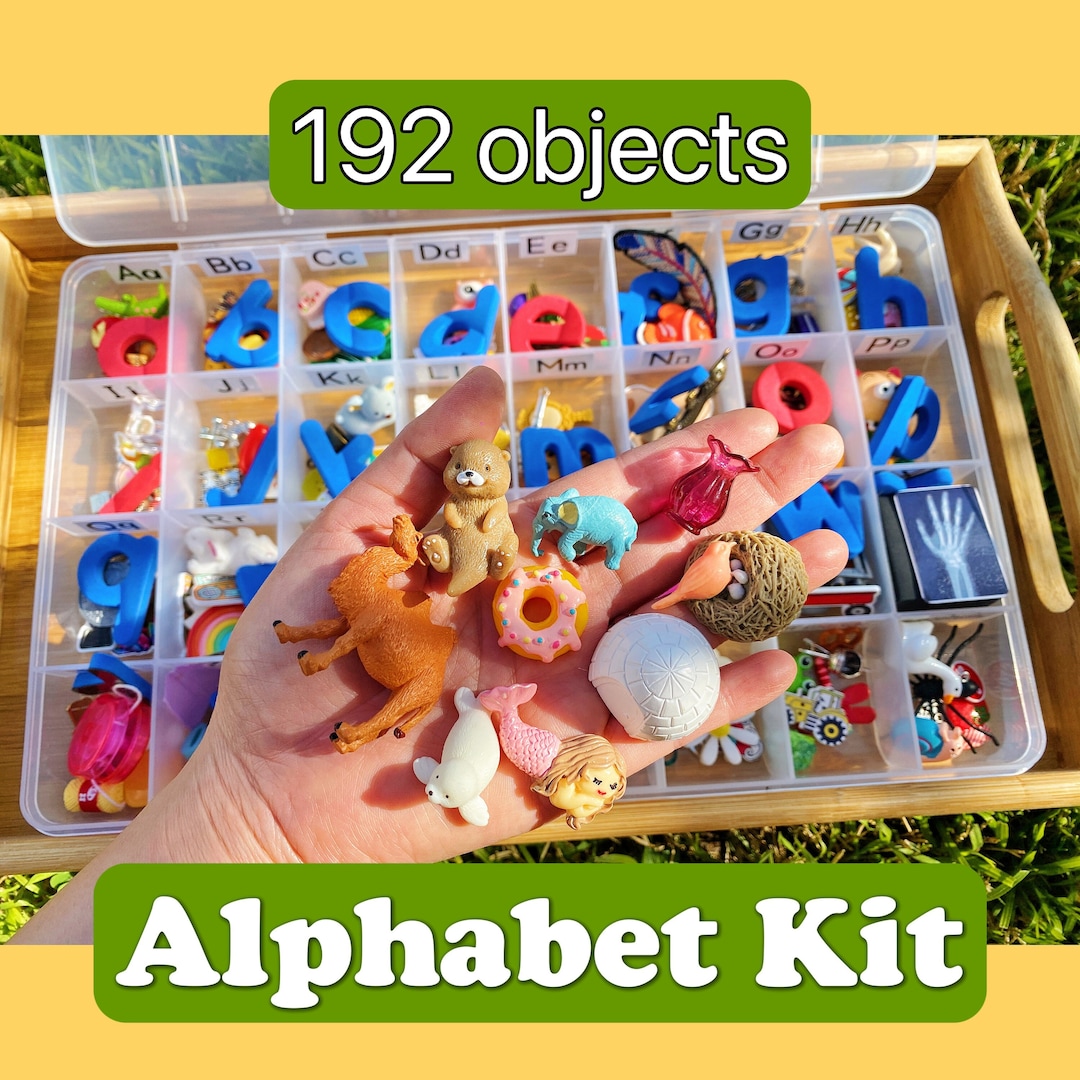 Alphabet Phonics Kit Digraphs Blends Montessori Miniature Objects ...