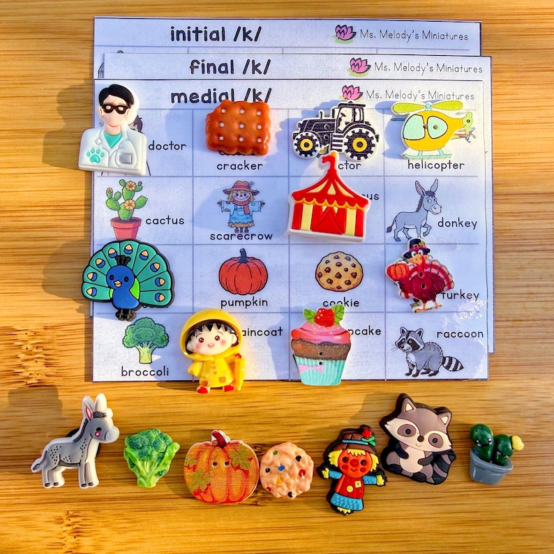 Articulation Speech Therapy Language Mini Objects /K/ Words Initial ...