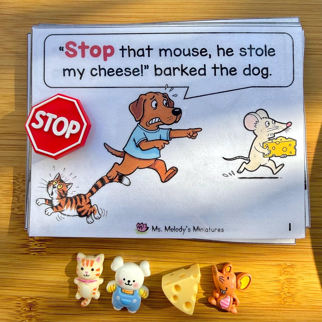 STOP That Mouse! Interactive Story Mini Objects Kit, /S/ Sound, Speech ...
