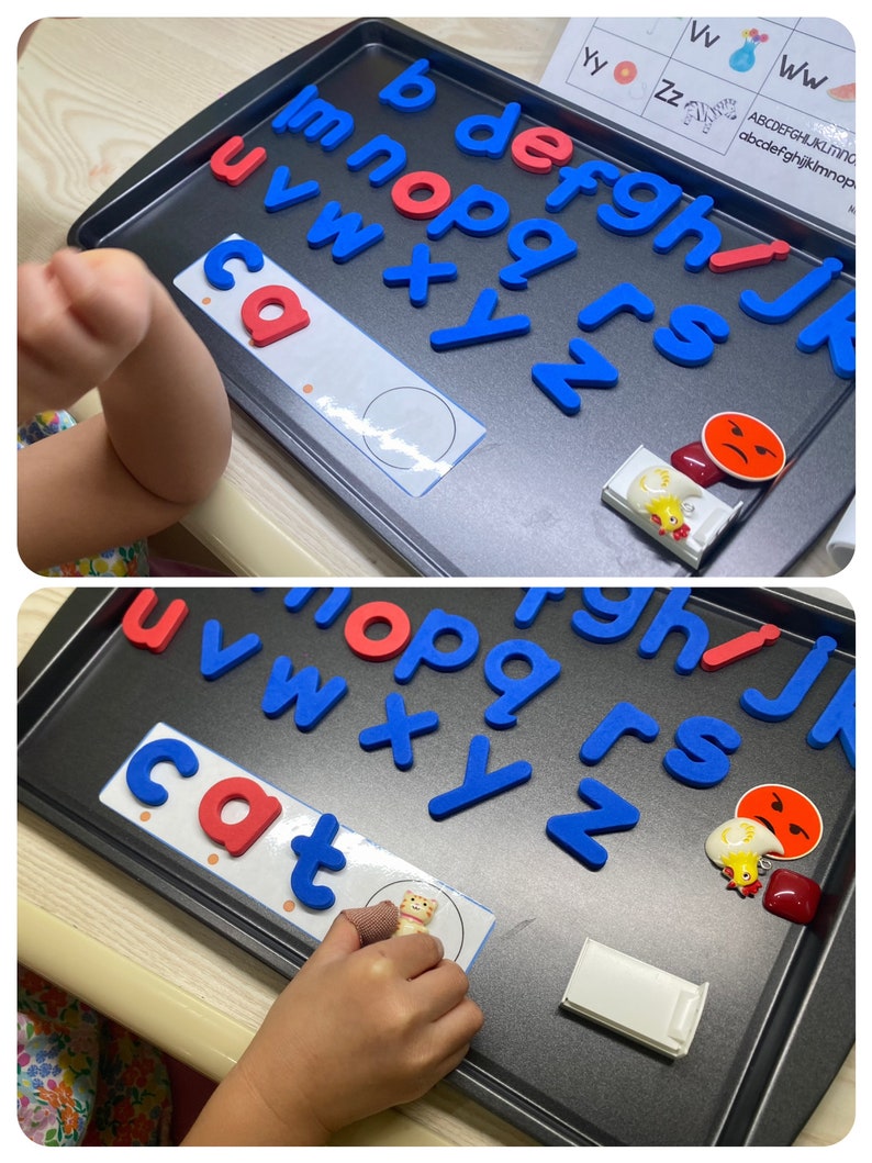 CVC Phonics Mini Objects Short Vowels Miniatures Montessori I Spy ...