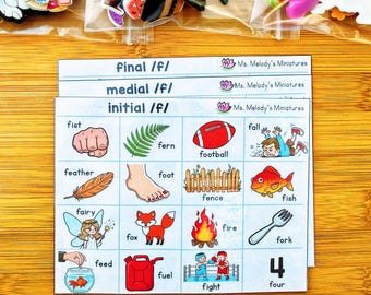 Articulation Speech Therapy Language Mini Objects /K/ Words Initial ...