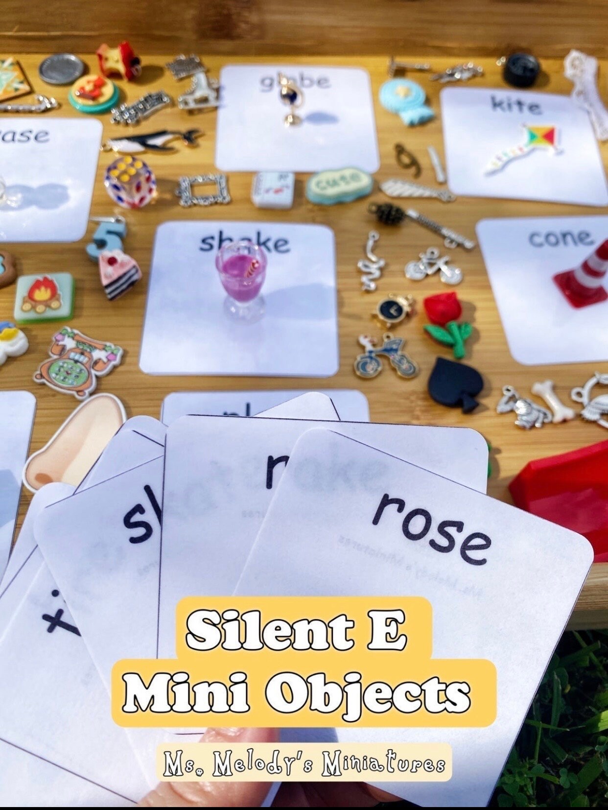 Silent E Magic E Long Vowel Sounds Miniature Objects Writing Reading ...