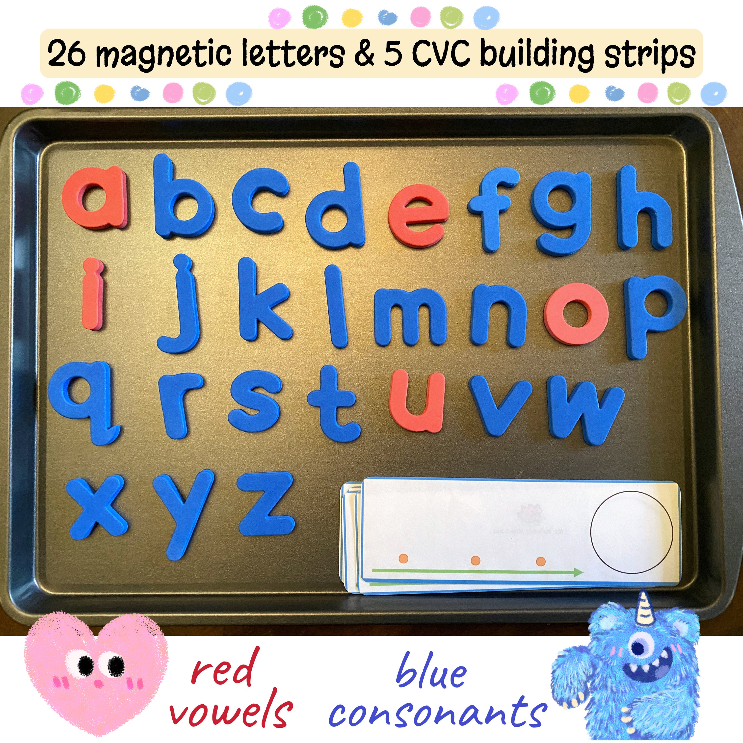CVC Phonics Mini Objects Short Vowels Miniatures Montessori I Spy ...