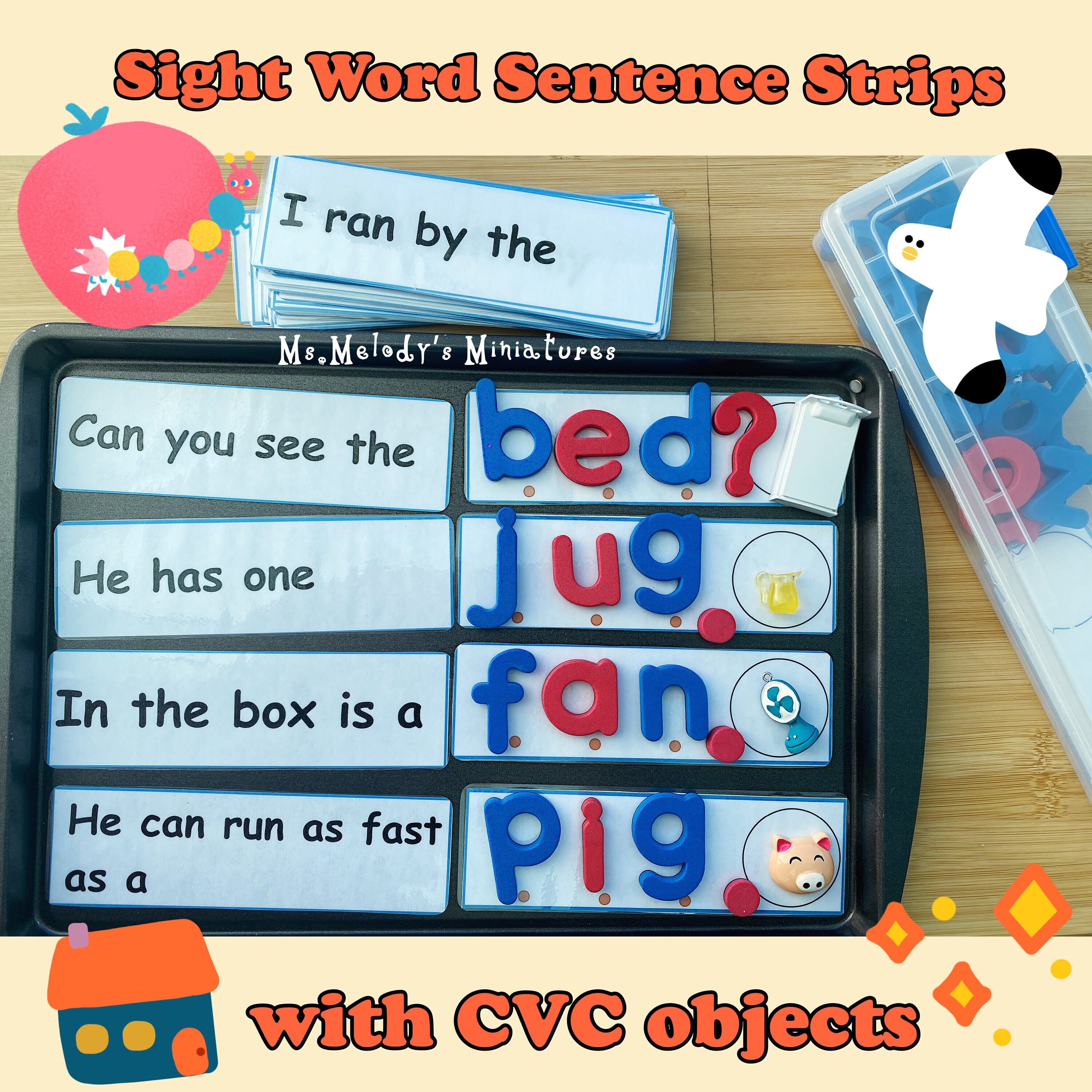 Sight Word Sentence Mastery, Read Build Find, CVC Short Vowels Cvce ...