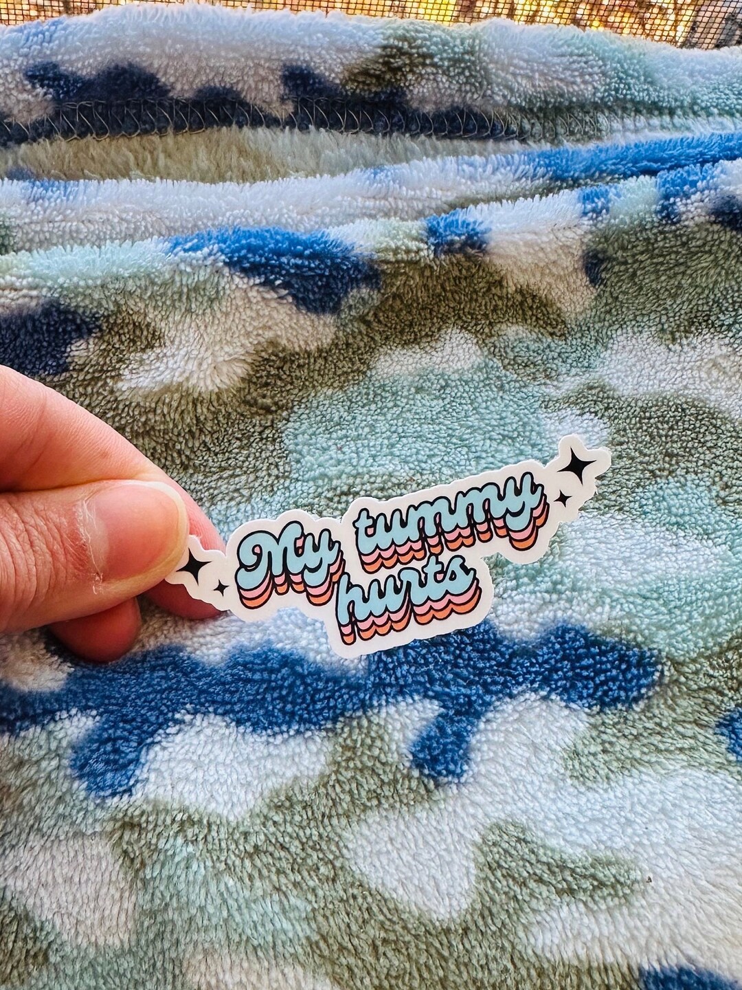 Aesthetic Chronic Illness My Tummy Hurts Sticker - Etsy