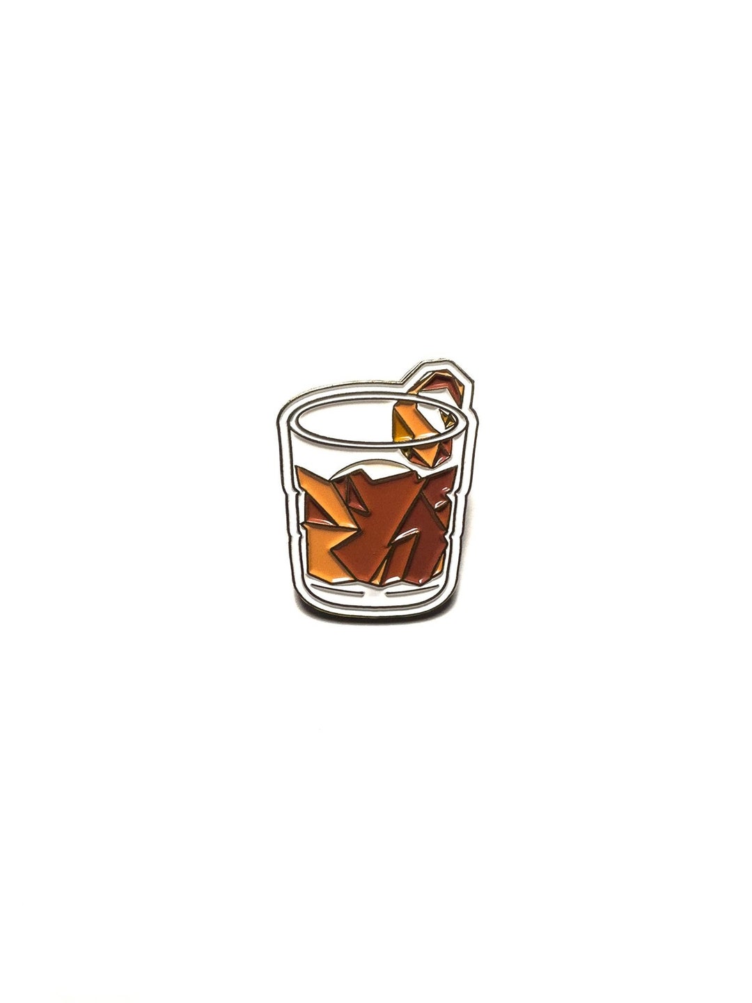 Old Fashioned Cocktail Soft Enamel Pin | Classic Cocktail Design ...