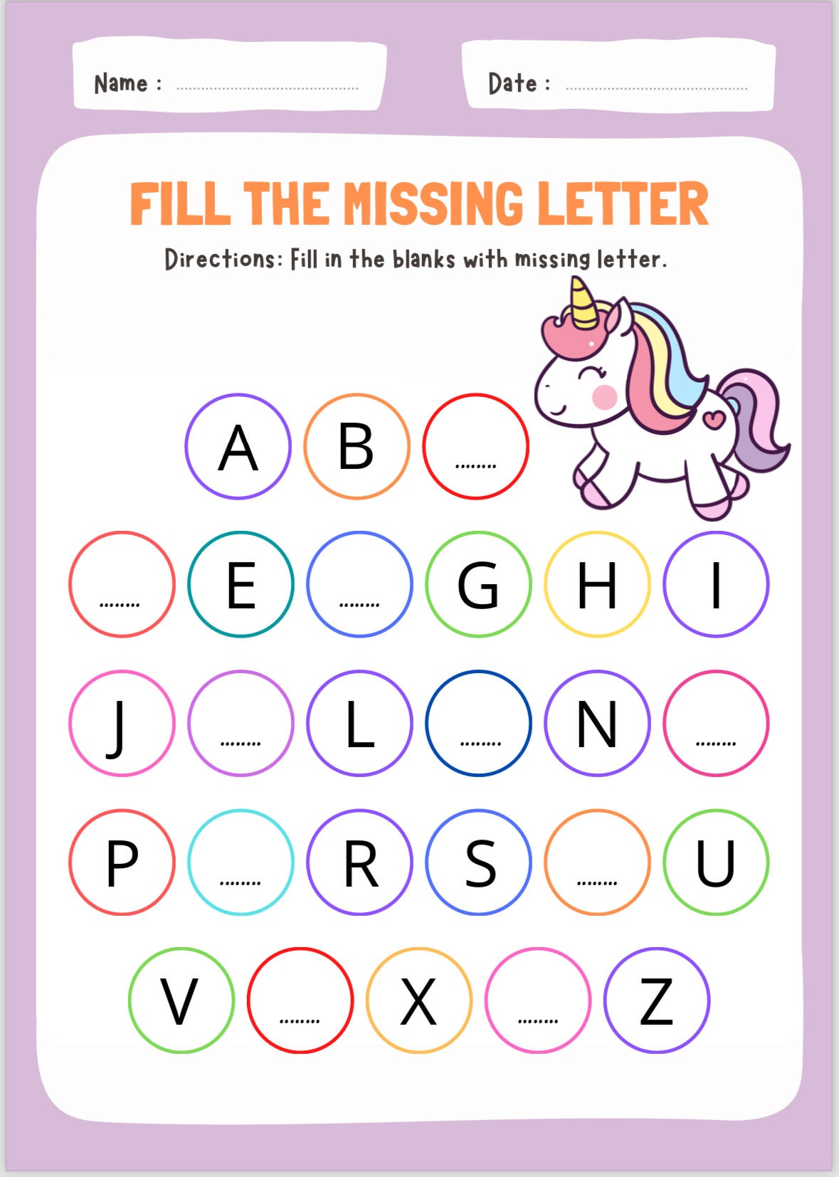 Preschool Alphabet Workbook - Etsy