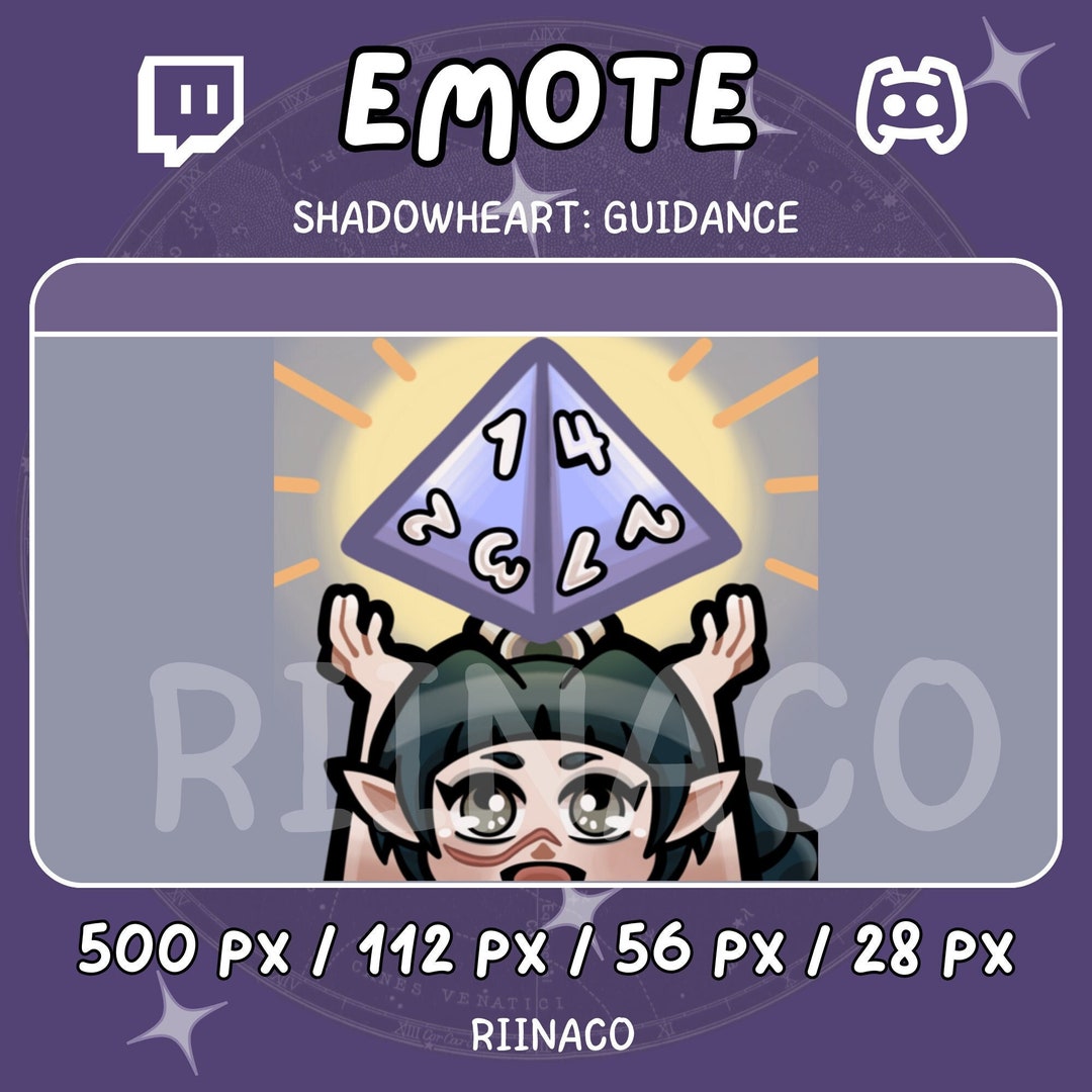 Baldur's Gate 3 BG3 Shadowheart Guidance / Premade Emote Icon Twitch ...