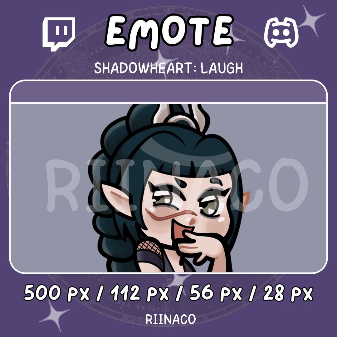 Baldur's Gate 3 BG3 Shadowheart Laugh / Premade Emote Icon Twitch ...