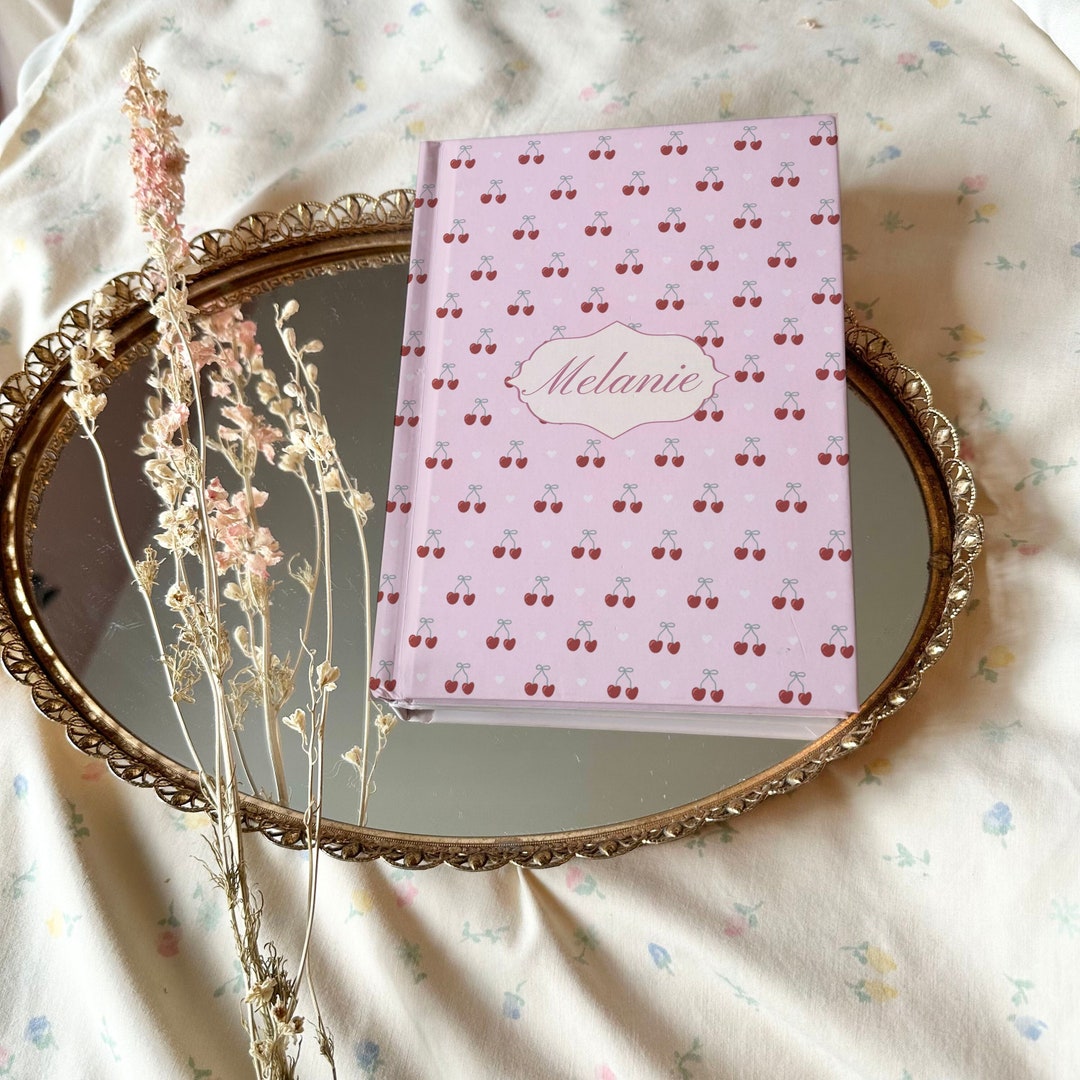 Vintage Coquette Personalized Coquette Journal Cherry Bow Notebook ...