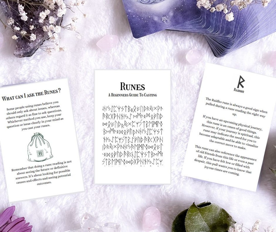 Digital Download Printable Runes Beginners Guide Runes Symbols and ...