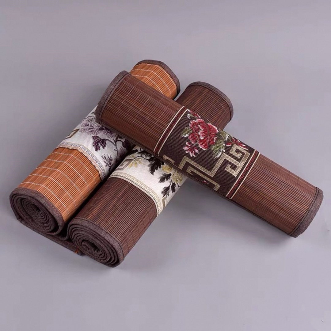 Bamboo Placemat Tea Table Runner Tea Cup Mats Tea Set - Etsy
