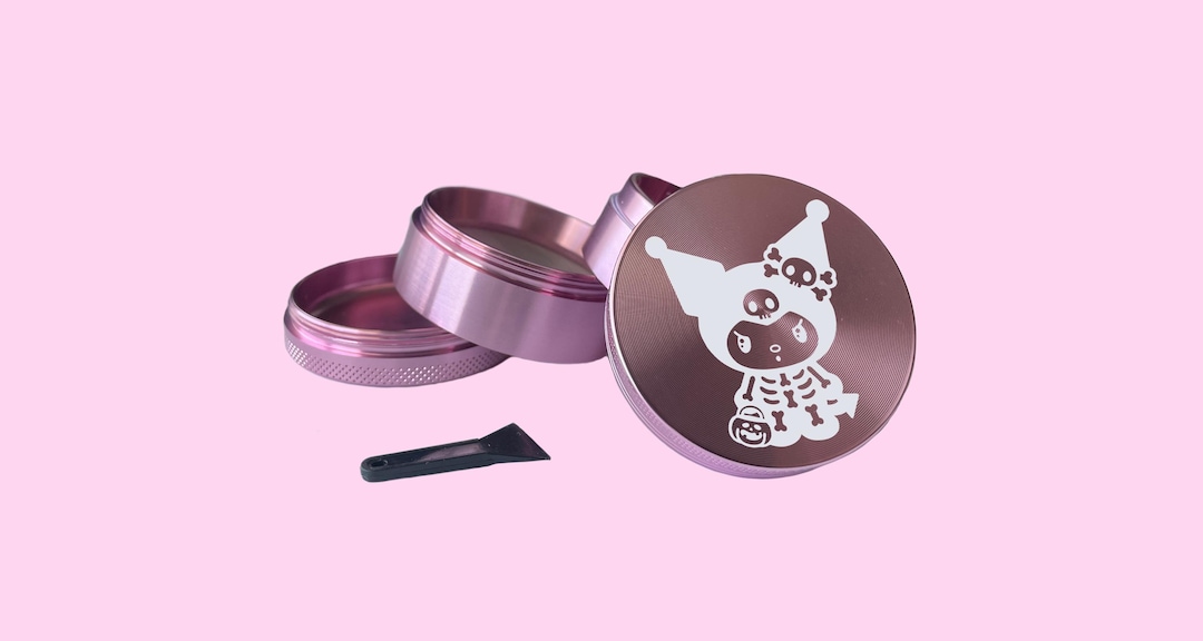 Kuromi Halloween Grinder Pink Grinder Kawaii Sanrio Grinder Pink Cute ...