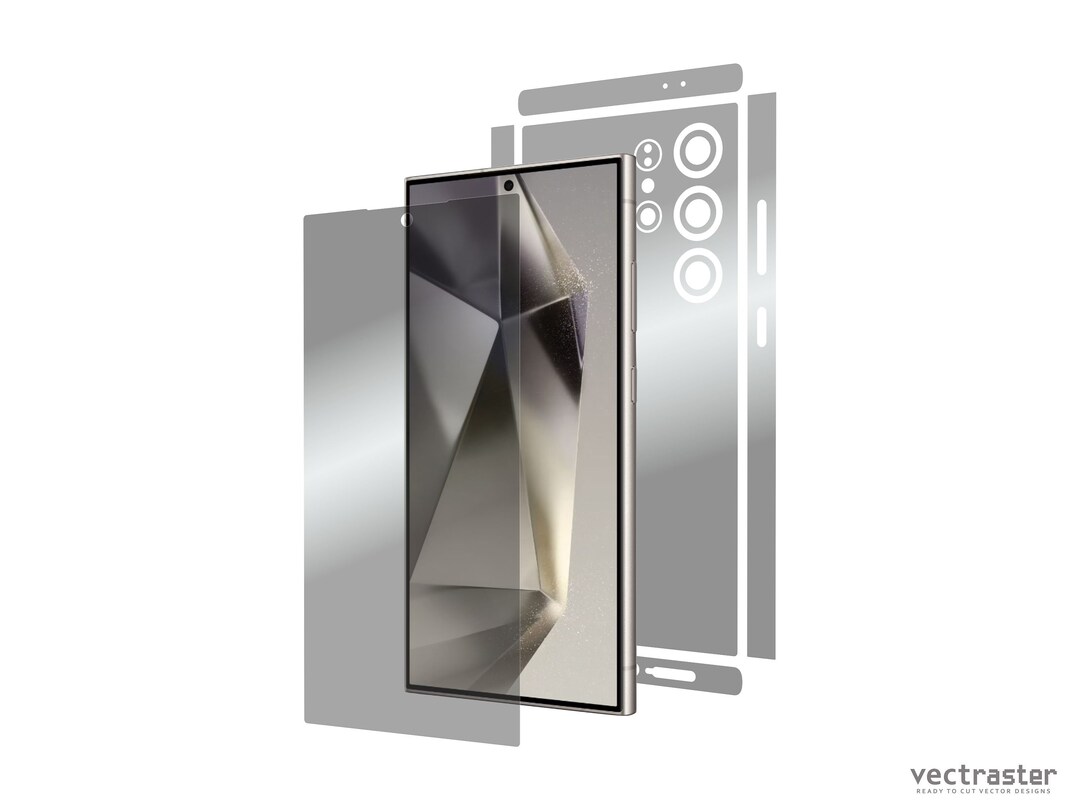 Samsung Galaxy S24 Ultra Vector Cut File for Vinyl Wrapping ...