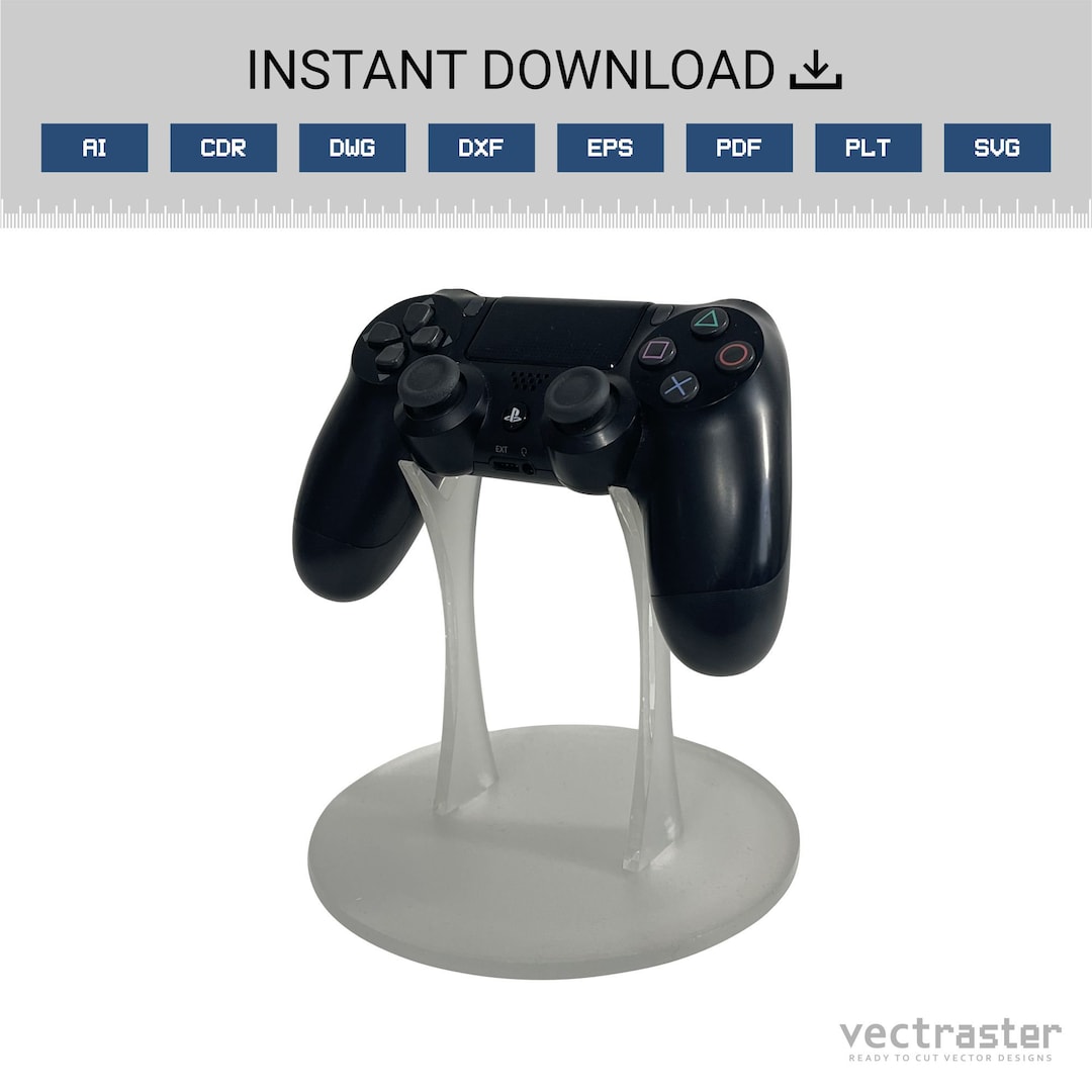 Sony Playstation PS Controller Stand Gaming Display Vector Cut Files ...