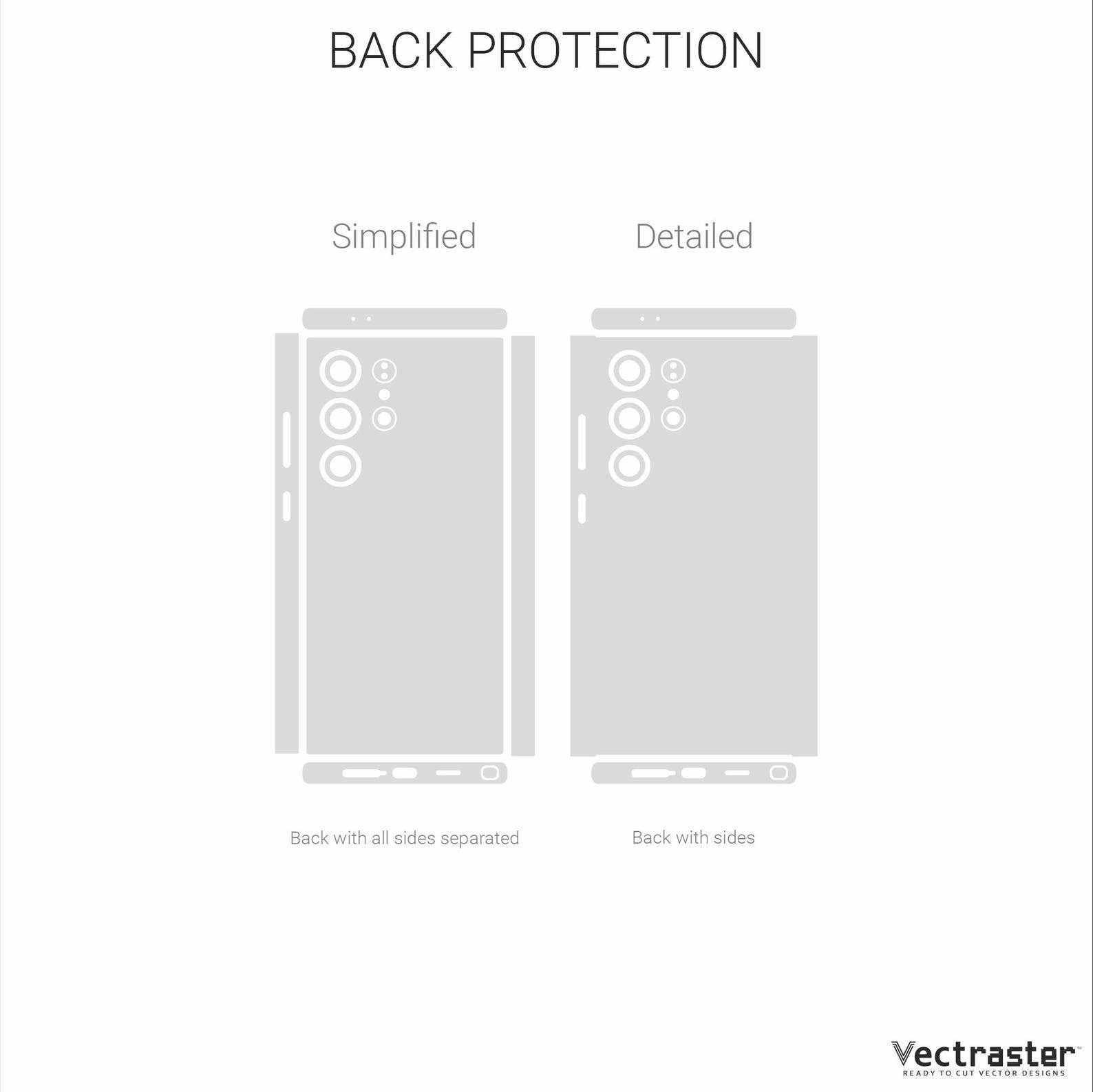 Samsung Galaxy S24 Ultra - Vector Cut File for Vinyl Wrapping ...