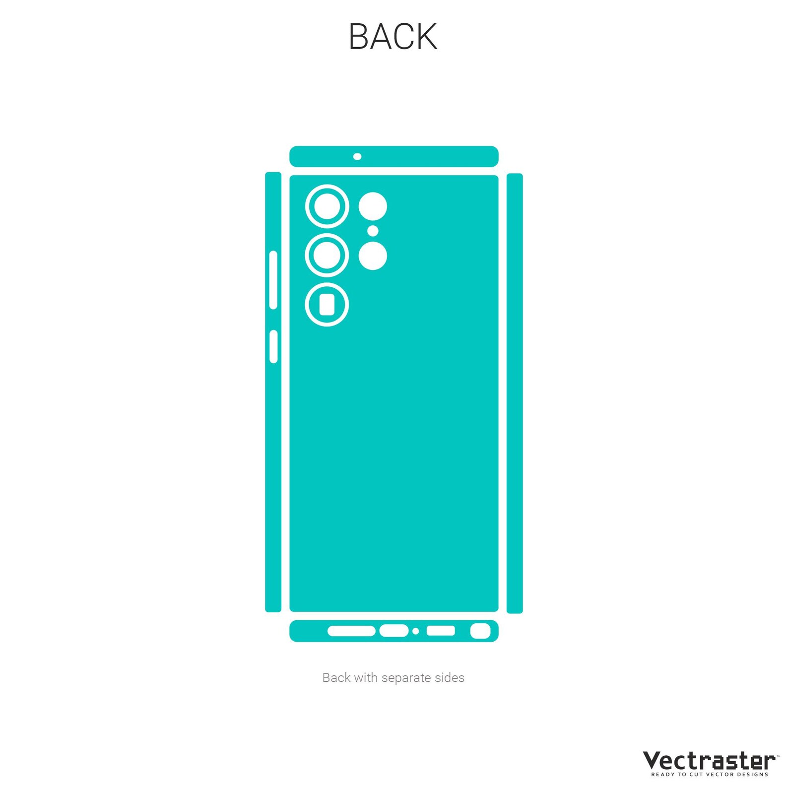 Samsung Galaxy S23 Ultra 5G - Vector Cut File for Vinyl Wrapping ...