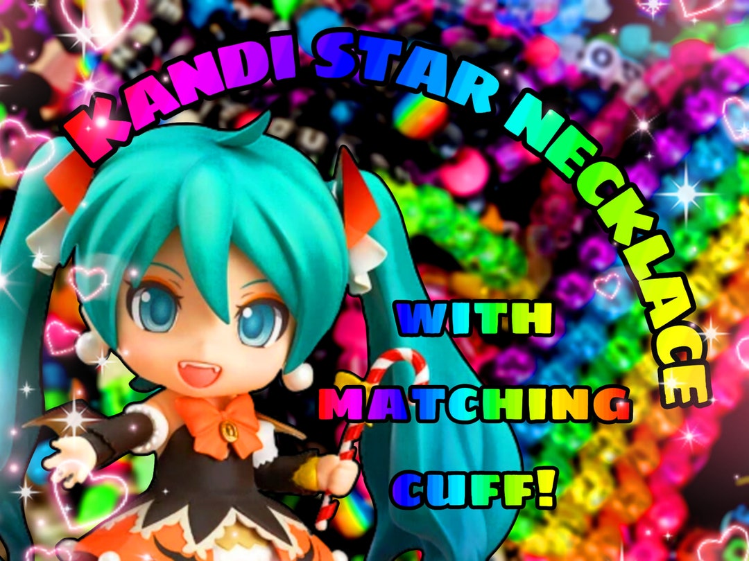 Kandi Star Necklace and Matching Cuff - Etsy