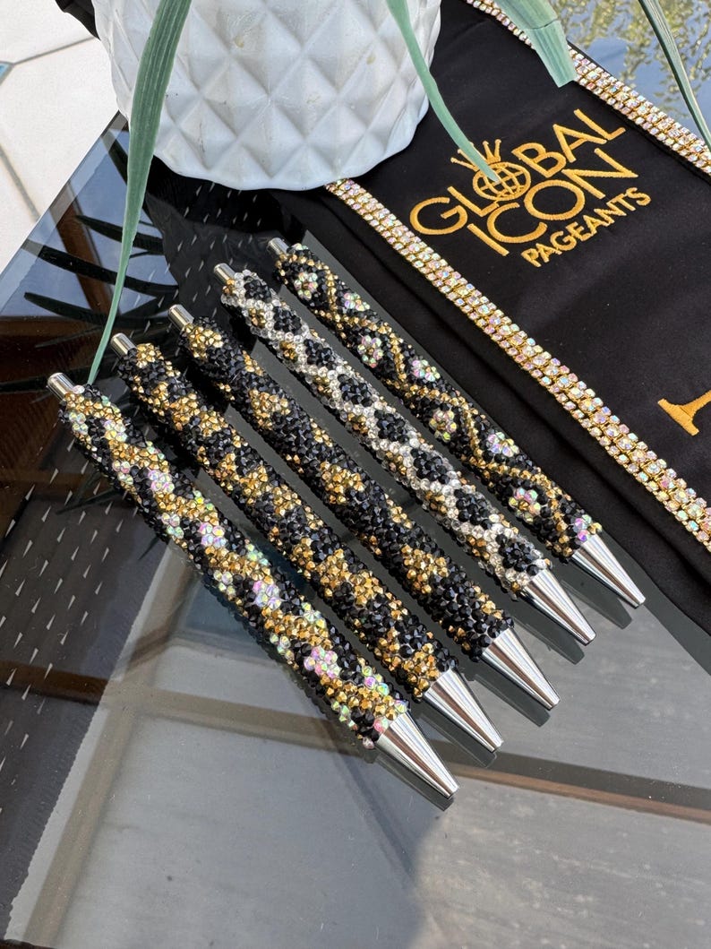 Rhinestone Pens - Etsy