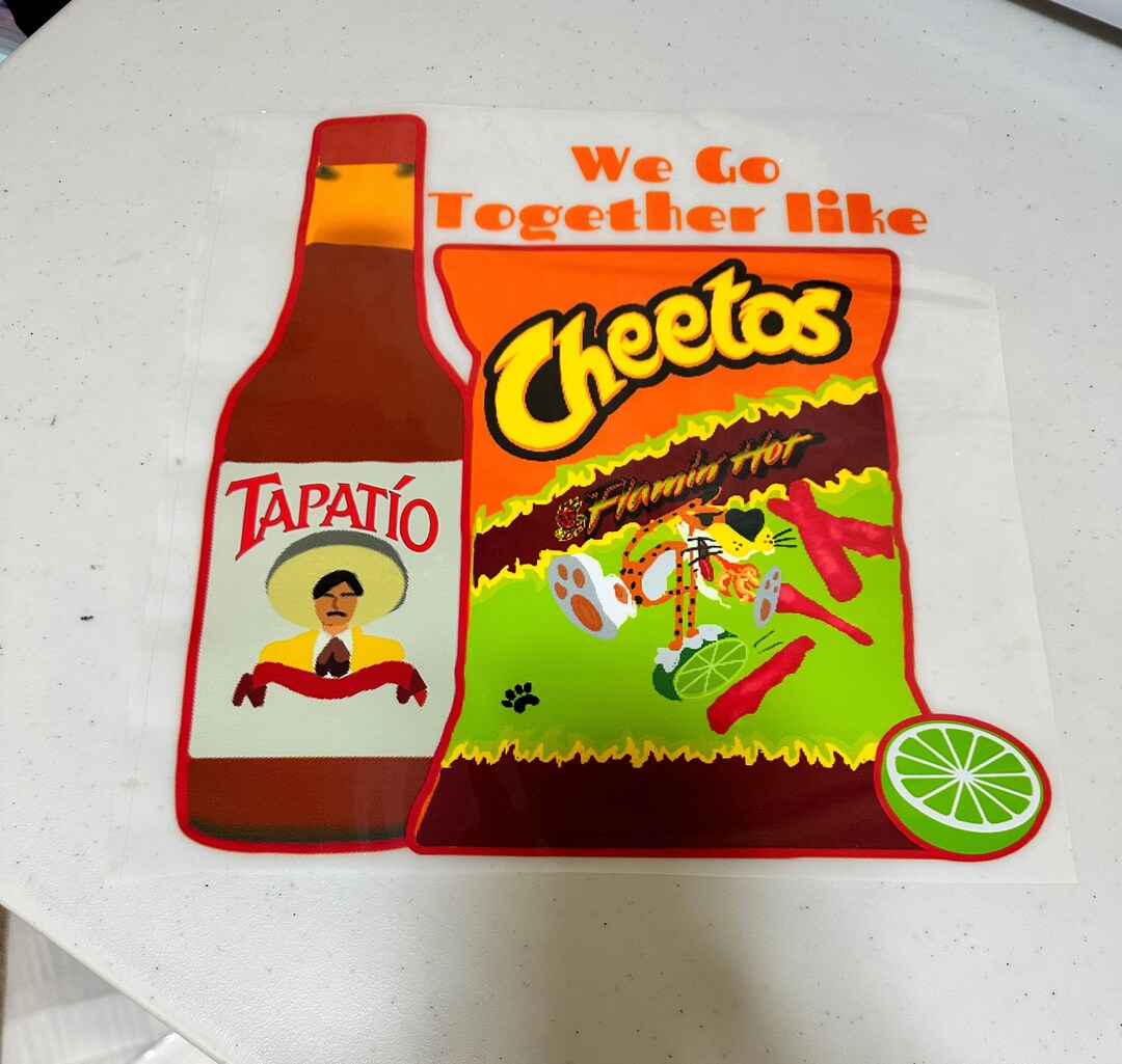 Cheetos & Tapatio DTF Ready to Press Fun T-shirt - Etsy