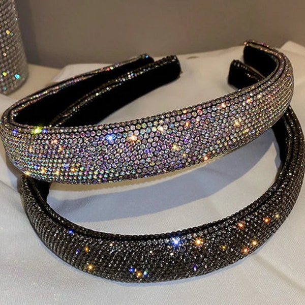 Rhinestone Headband - Etsy