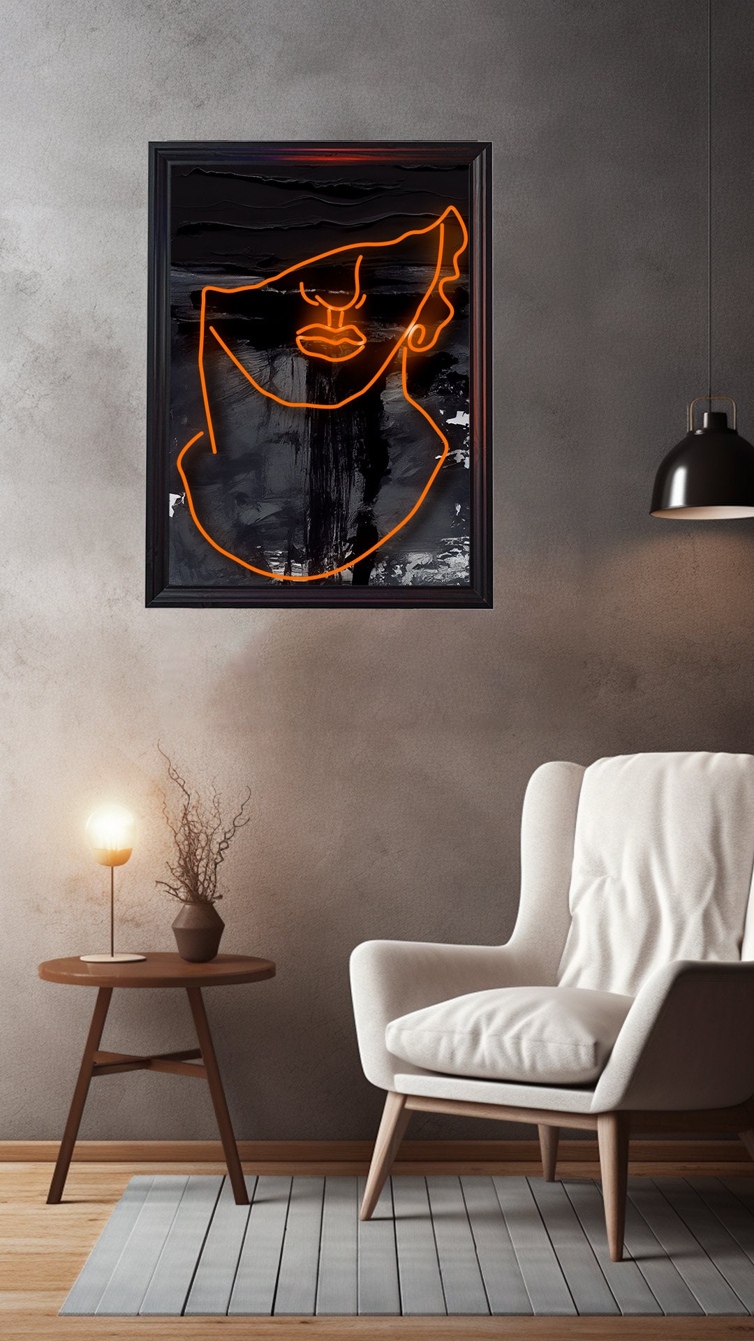 Michelangelo's David in Neon: A Contemporary Artwork for Modern Homes ...