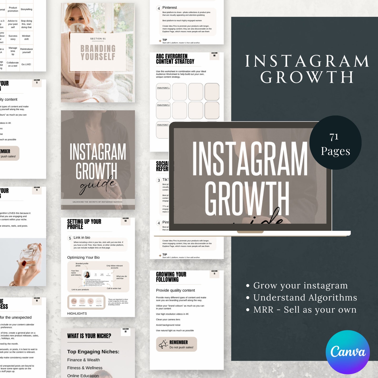 Instagram Growth Guide With Master Resell Rights, Instagram Marketing ...
