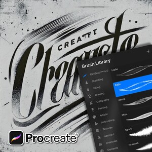 Dev Brush 6.0 for Procreate, Procreate Brushes, Brush Pack, Calligraphy Brushes, 35 Procreate 5 ...