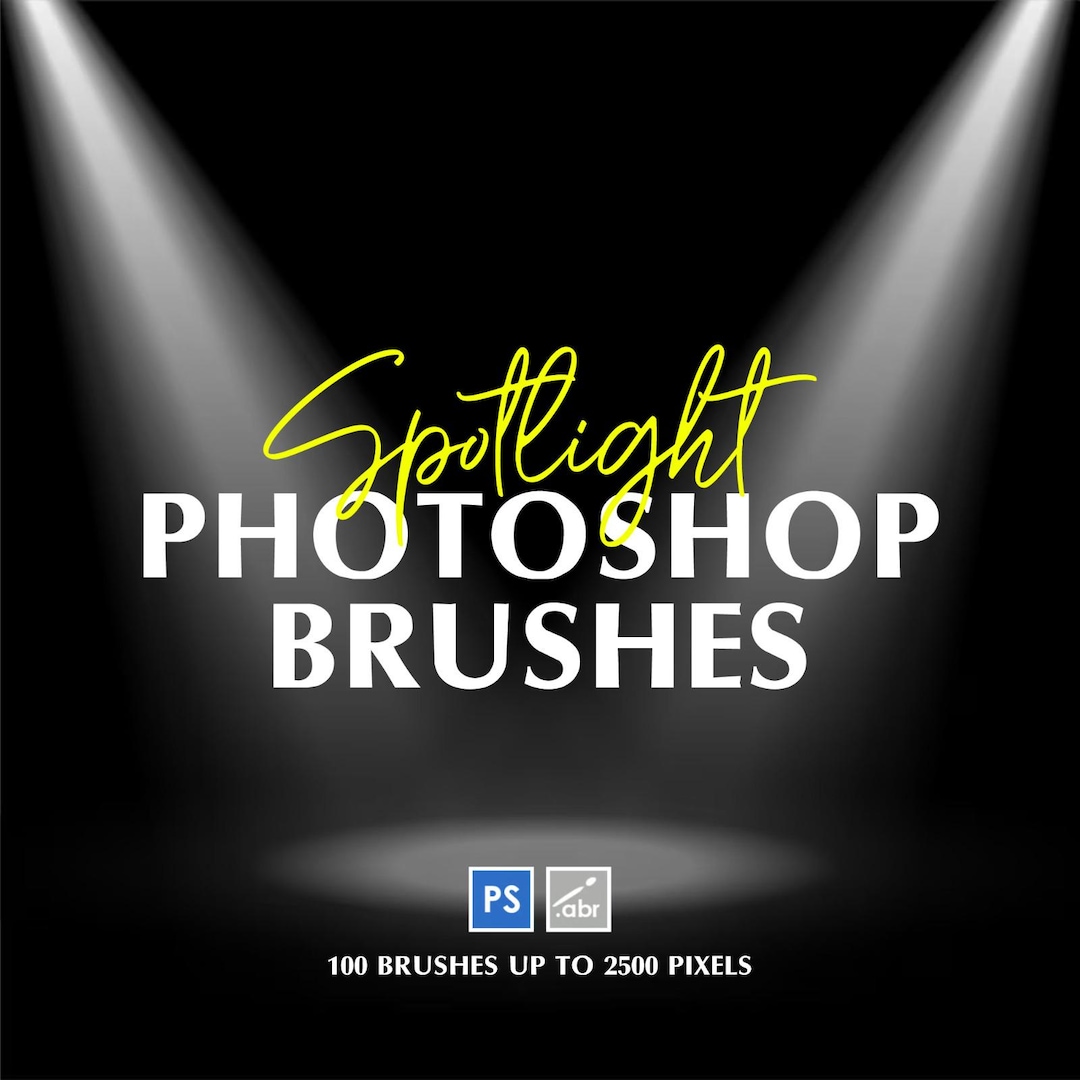 Spotlight Photoshop Brushes: 100+ Lighting Effects (.abr File) - Etsy