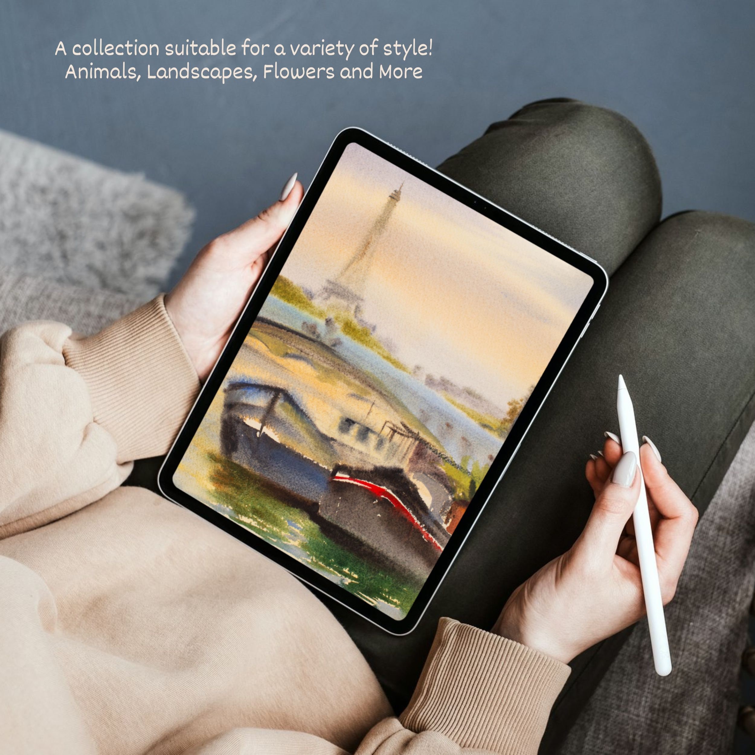 Ultimate Watercolor Brush Set for Procreate | 200+ Premium Brushes for iPad | Digital Painting ...